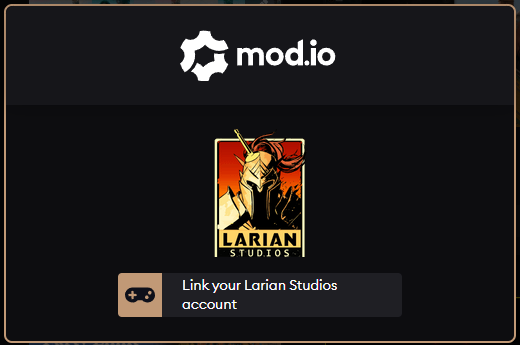 How do I link my Larian account to a mod.io account? – mod.io Support