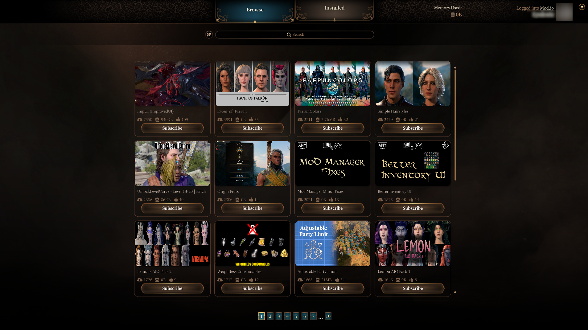 How do I manage my mods in Baldur's Gate 3? – mod.io Support